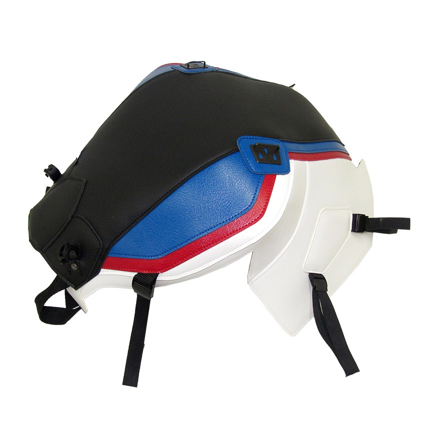 Bagster tank cover F800R - matt black / white / gitane blue deco / red